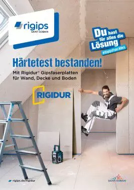 Rigidur Gipsfaserplatten: besonders robust, glatt & hart | Rigips